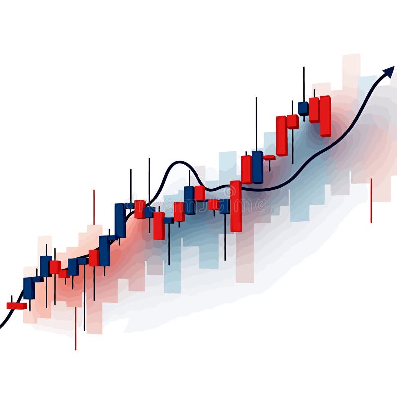 Blue Bar and Pie Chart Business Graph Stock Illustration - Illustration ...