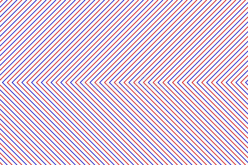 Red and Blue Chevron Arrow Lines Fabric Pattern on White Background ...