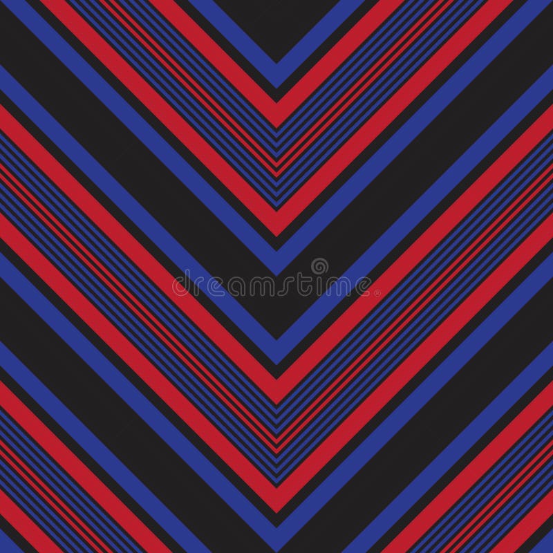 Red and Blue Chevron Diagonal Stripes Seamless Pattern Background Stock ...