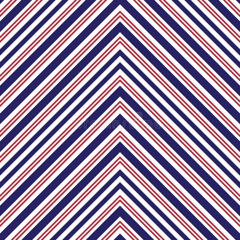 Red and Blue Chevron Diagonal Stripes Seamless Pattern Background Stock ...