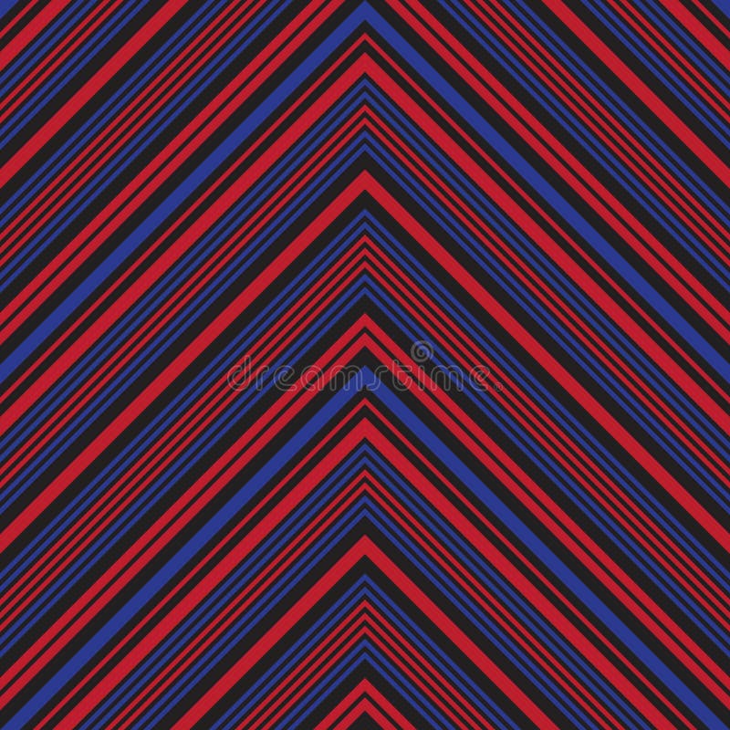 Red and Blue Chevron Diagonal Stripes Seamless Pattern Background Stock ...