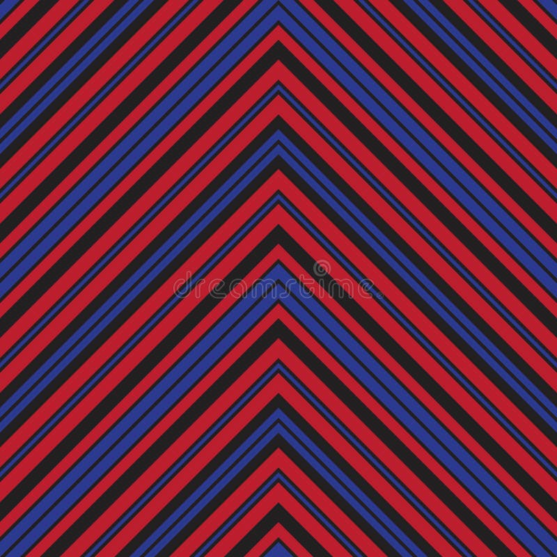 Red and Blue Chevron Diagonal Stripes Seamless Pattern Background Stock ...