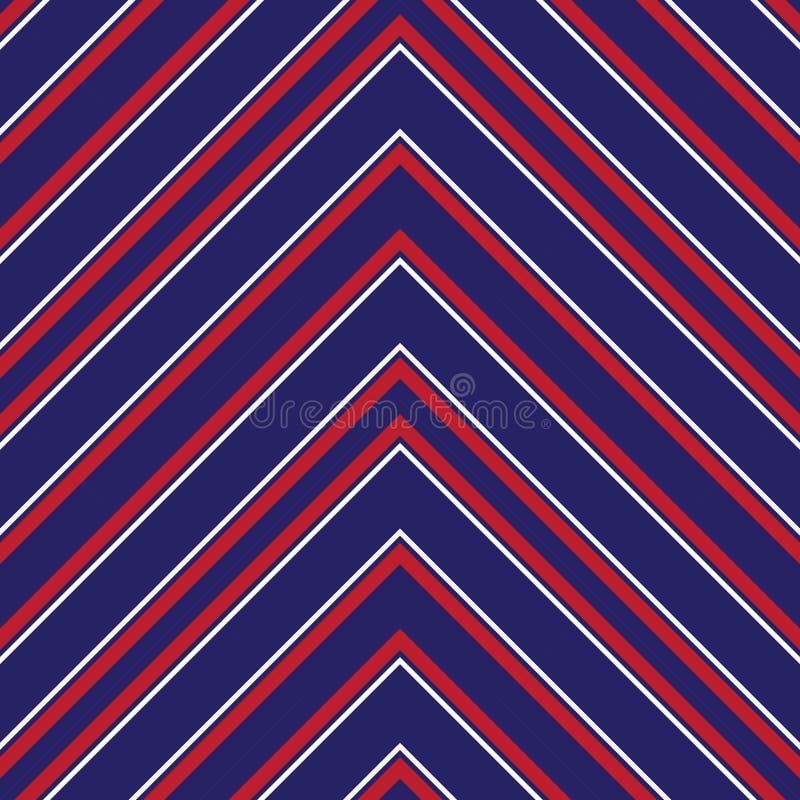 Red and Blue Chevron Diagonal Stripes Seamless Pattern Background Stock ...