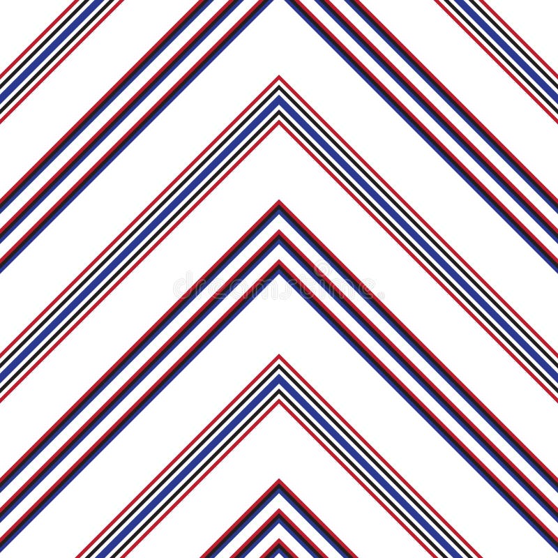 Red and Blue Chevron Diagonal Stripes Seamless Pattern Background Stock ...