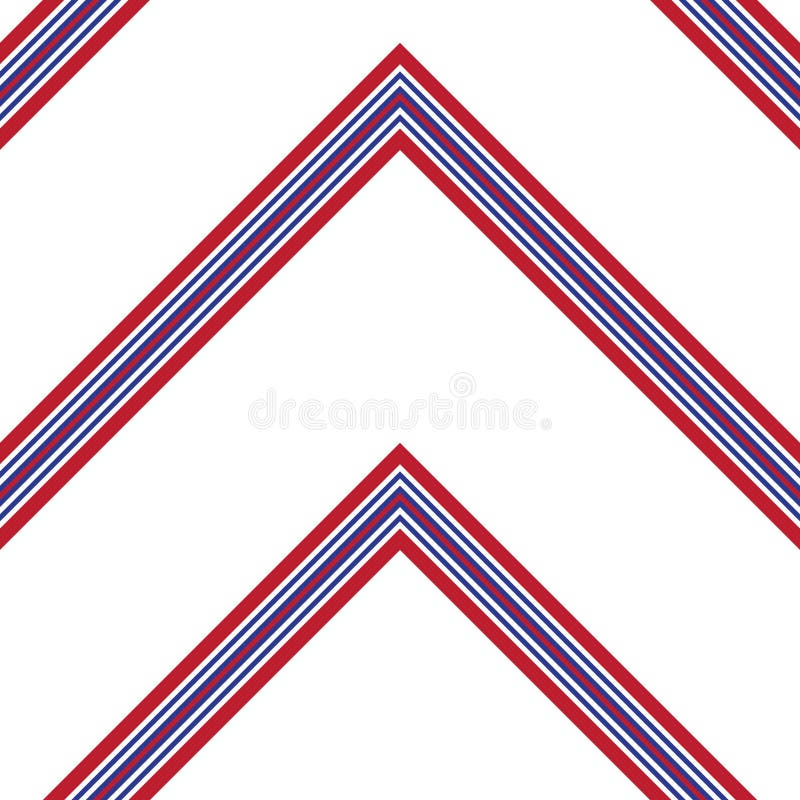 Red and Blue Chevron Diagonal Stripes Seamless Pattern Background Stock ...