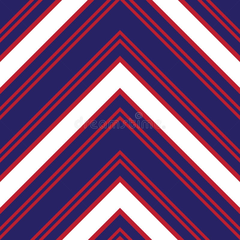 Red and Blue Chevron Diagonal Stripes Seamless Pattern Background Stock ...