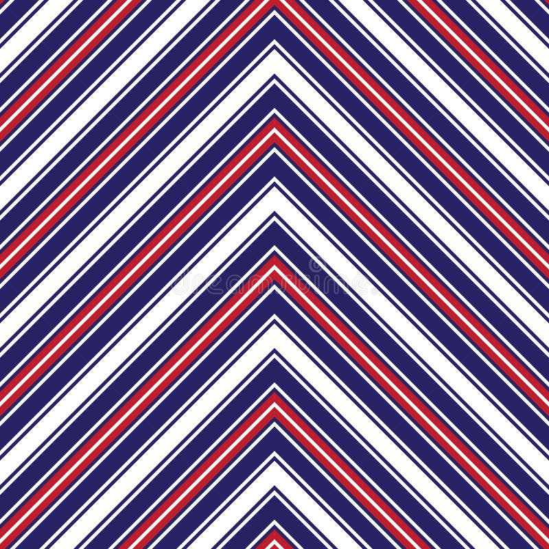 Red and Blue Chevron Diagonal Stripes Seamless Pattern Background Stock ...