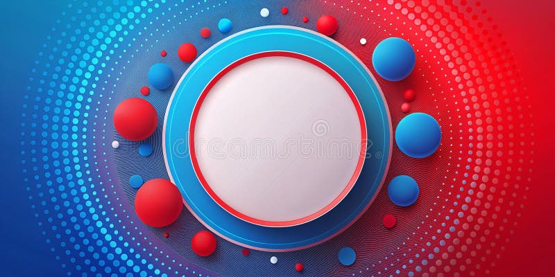Red Blue Circle Abstract Contemporary Abstract Background Using Simple ...