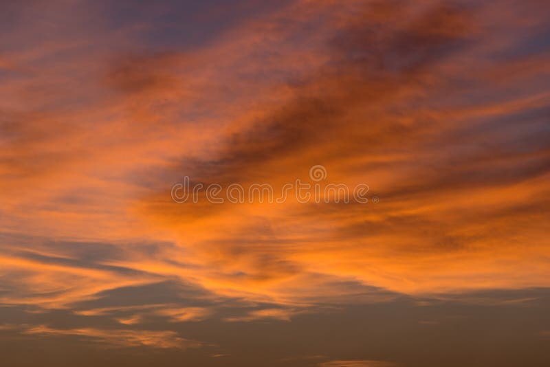 Cloudy Sky at Dusk Time. stock image. Image of beauty - 122935803