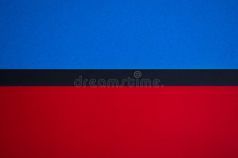 Red and Blue Colored Paper Background Horizontally Divided with Black ...
