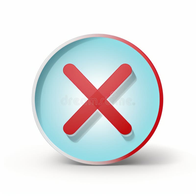 A Red and Blue Cross Icon on a White Background Stock Illustration ...