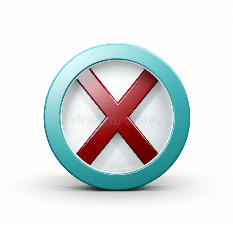 A Red and Blue Cross Icon on a White Background Stock Illustration ...