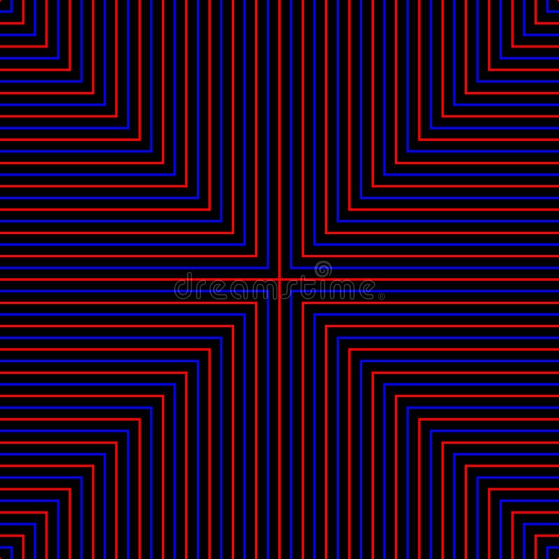Red and Blue Cross Lines Fabric Pattern on Black Background Vector ...