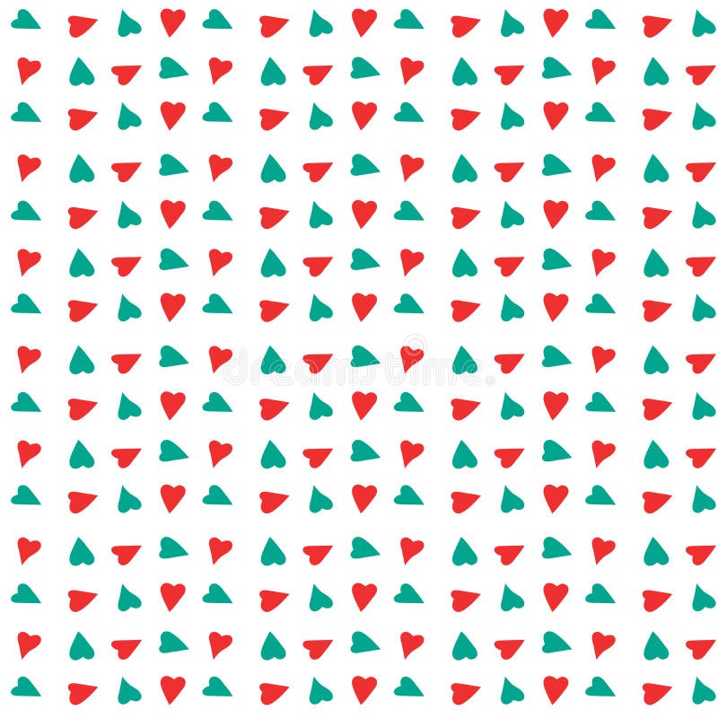 Red and blue heart pattern stock vector. Illustration of scroll - 30102737