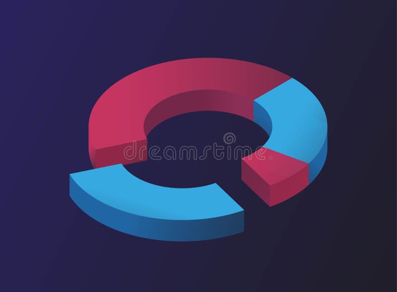 Red and blue diagram stock vector. Illustration of concept - 272598591