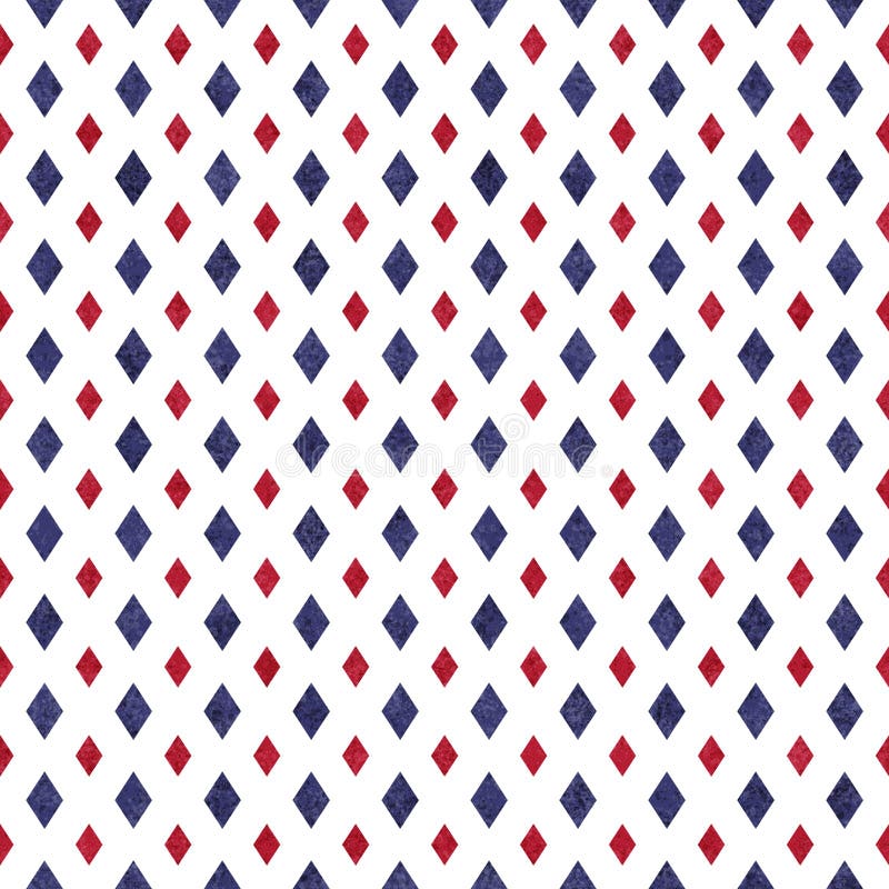 Red and Blue Diamond Abstract Geometric Seamless Textured Pattern ...