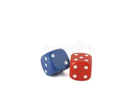 Red and blue dice stock photo. Image of player, addict - 11285150