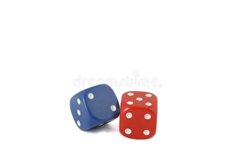 Red and blue dice stock photo. Image of player, addict - 11285150
