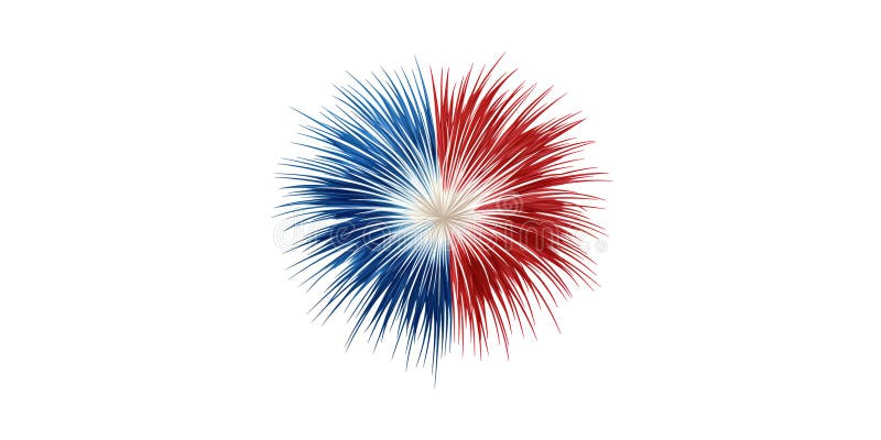 Red and Blue Firework Burst Isolated on Transparent Background Stock ...