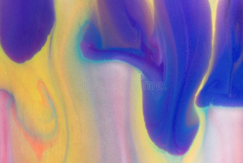 Abstract Fluid Acrylic Painting. Liquid Background. Duotone ...