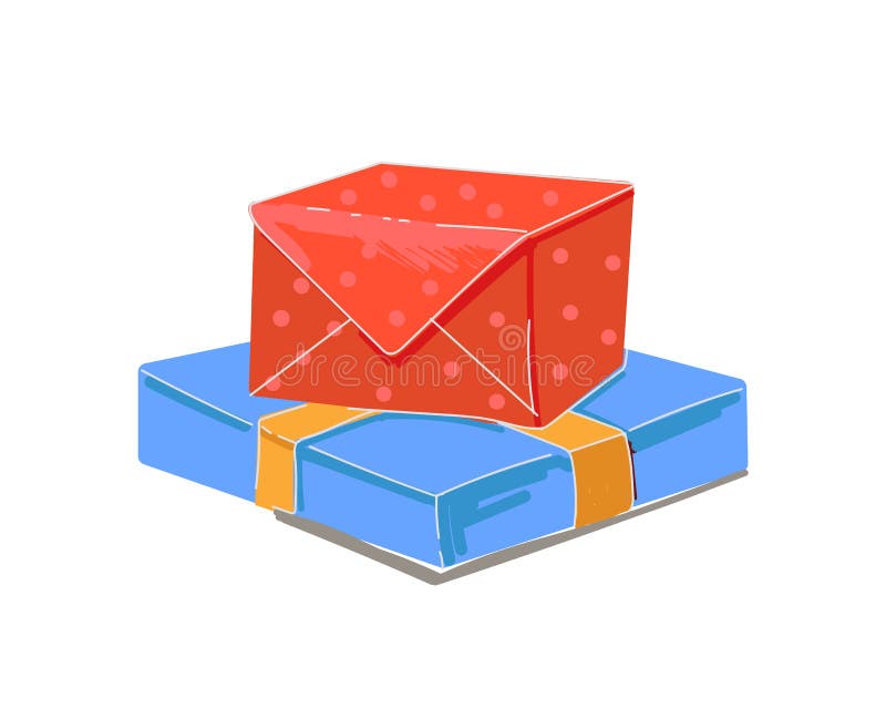 Blue Red Present Boxes Stack Stock Illustrations – 121 Blue Red Present ...