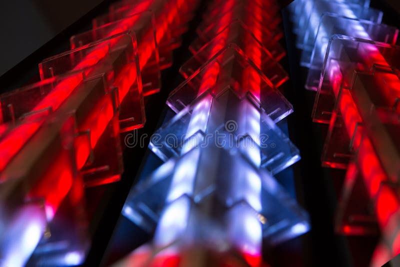 Red-blue Glowing Diode Strips Stock Image - Image of blue, garland ...