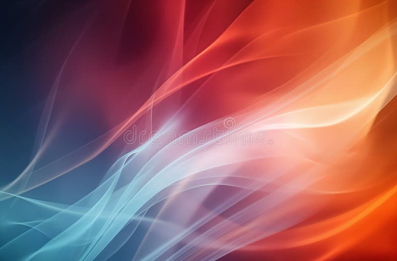 Red and Blue Gradient Waves Stock Photo - Image of generated, flowing ...