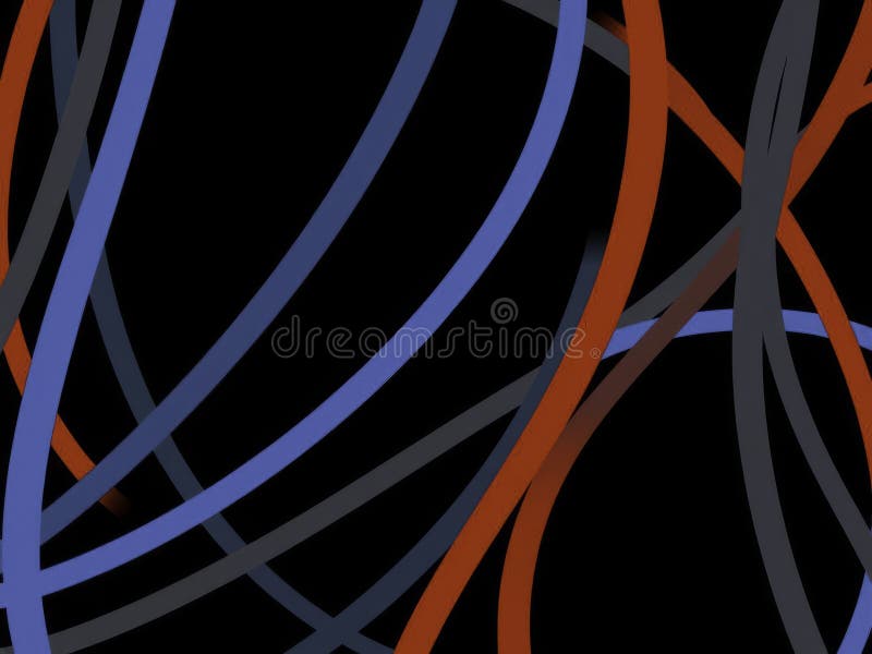 Abstract Background with Intertwining Red, Blue, and Gray Curved Lines ...