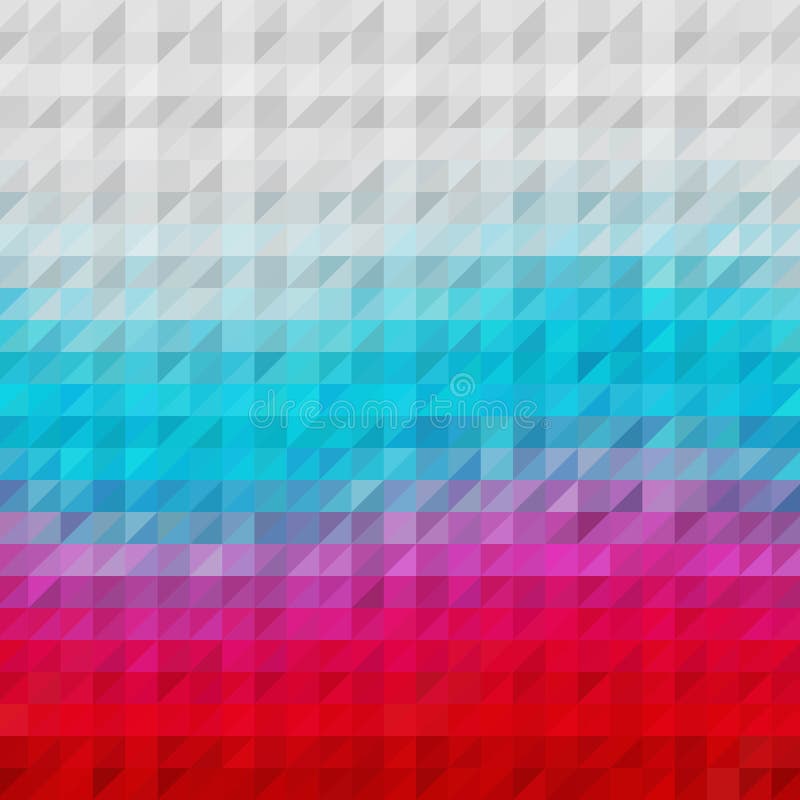 Red Blue Gray Triangles. Polygonal Style. Vector Abstract Geometric ...