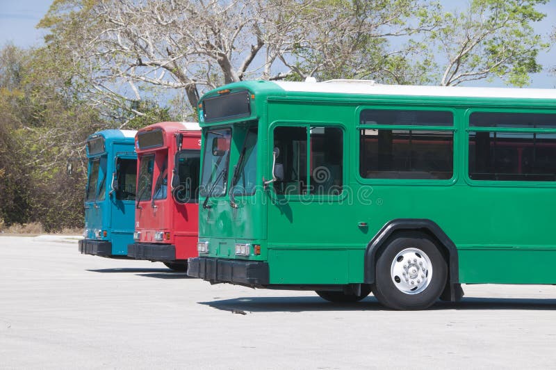 Generic buses stock image. Image of green, tour, colorful - 29945237