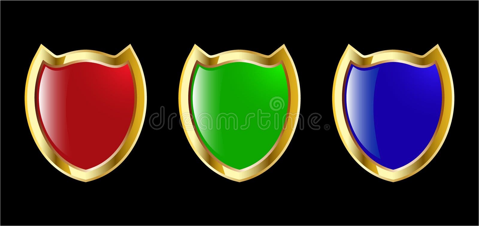 Shield pack stock vector. Illustration of element, artistic - 20378391