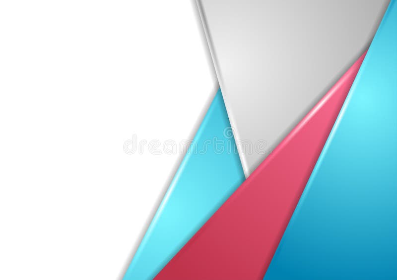 Red, Blue and Grey Corporate Abstract Background Stock Vector ...