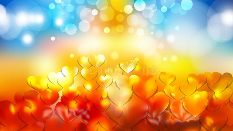 Red and Blue Heart Background Stock Vector - Illustration of february ...