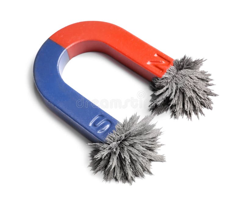 Red Blue Horseshoe Magnet Iron Filings Stock Photos - Free & Royalty ...