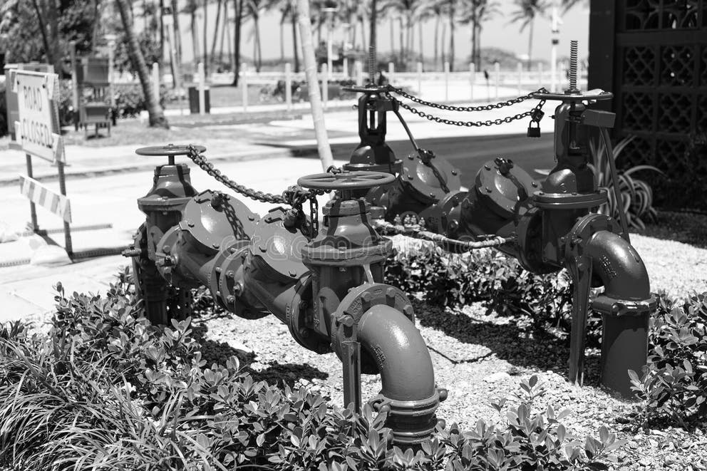 Red and Blue Hydrant Pipe. Fireplug Valve Stock Image - Image of ...