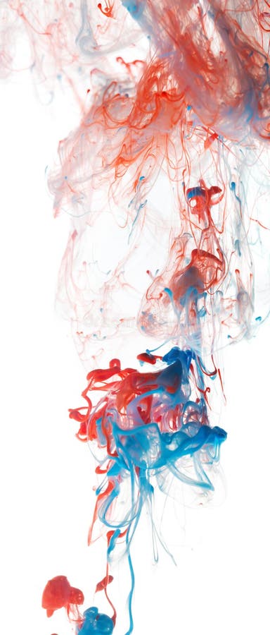 Red and blue ink stock photo. Image of wallpaper, white - 81642828