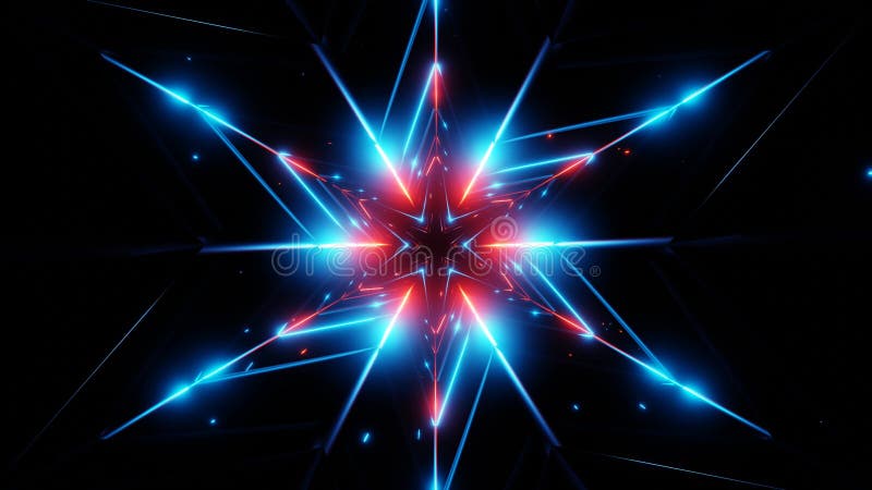 Red Blue Led Lighting Glow in Dark Vj Loop Abstract Background Stock ...