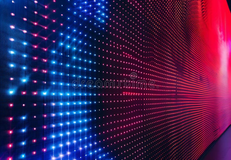 Abstract Red and Blue LED Screen Gradient Background Stock Illustration ...