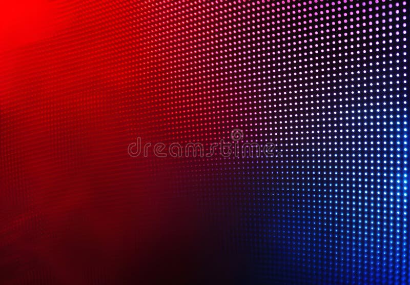 Red and Blue LED Screen Dots Gradient Background Stock Illustration ...