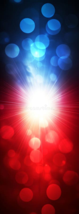 Red and Blue Light Flare Set Isolated on Transparent Background. Light ...