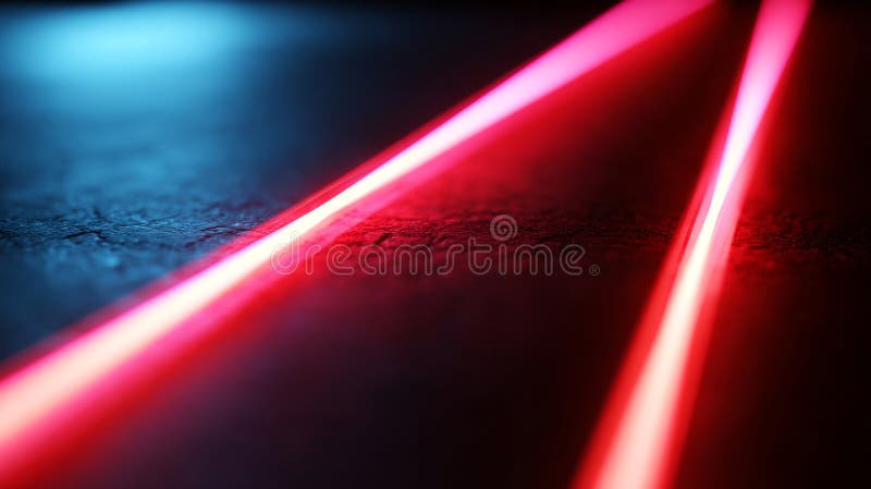 A Red and Blue Light Saber on a Dark Background Stock Photo - Image of ...