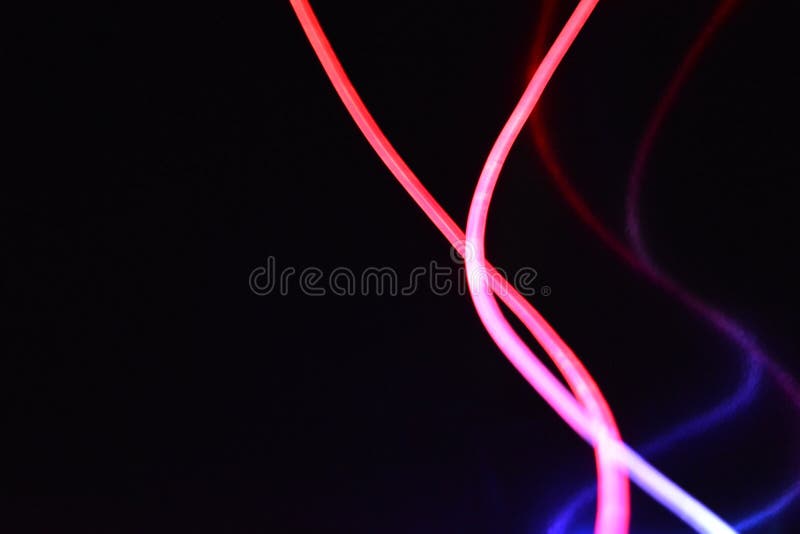Red and Blue Light Wire, a Light Guide Wire with Different Light ...