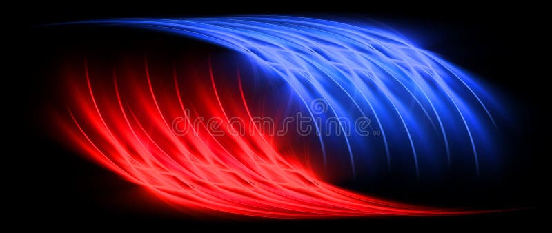 Red and blue logo concept stock illustration. Illustration of mystical ...