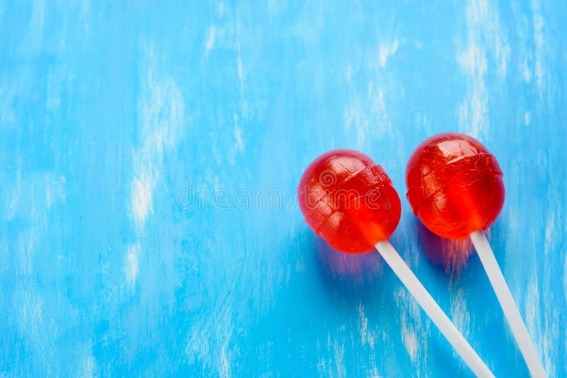 Red and Blue, Lollipops Minimalism Stock Image - Image of cake, modern ...