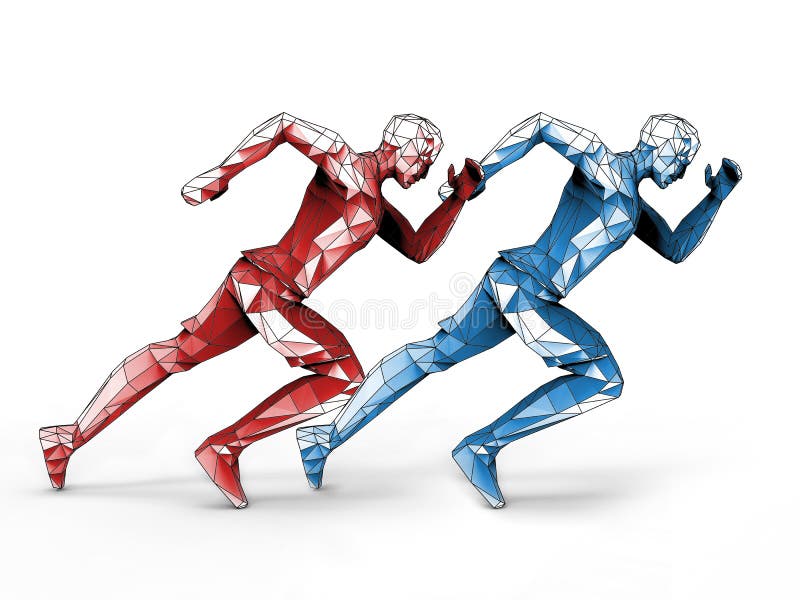 Low Polygon Running Man - Speed Motion Trail Stock Illustration ... Low Polygon Running Man - Speed Motion Trail Stock Illustration ...