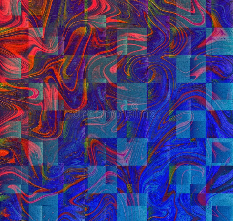 Red and Blue Marble Abstract Design Background Stock Image - Image of ...