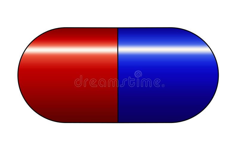 Red and Blue Medicine Capsule Stock Vector - Illustration of pharmacy ...