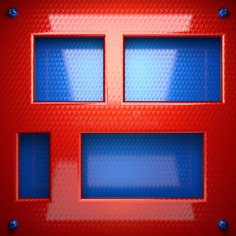 Red and Blue Metal Background Stock Illustration - Illustration of ...