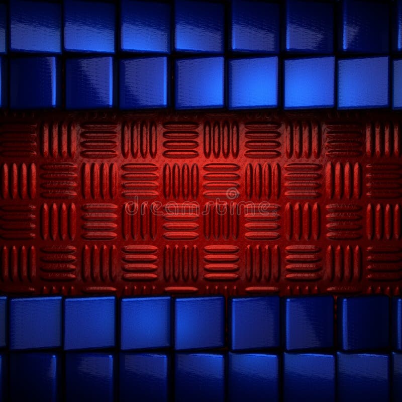 Red and Blue Metal Background Stock Illustration - Illustration of ...