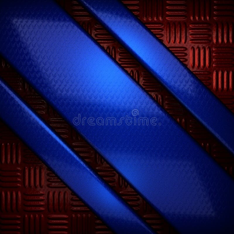 Red and Blue Metal Background Stock Illustration - Illustration of ...